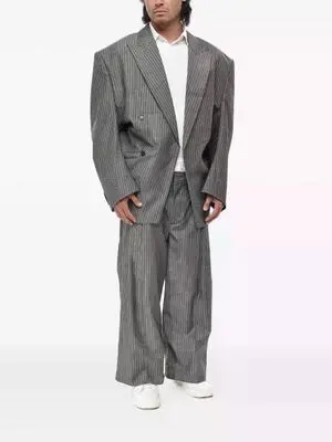HED MAYNER Pinstriped Double-breasted Jacket