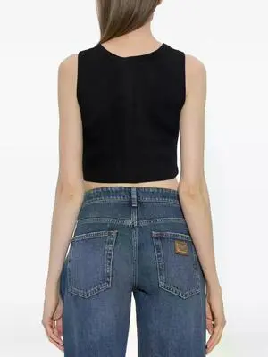 Dolce & Gabbana Ribbed Cropped Top
