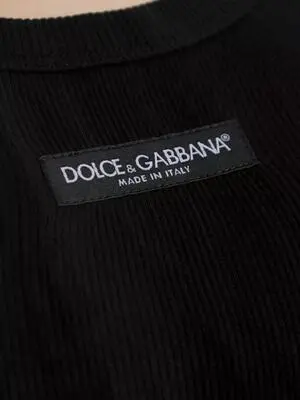 Dolce & Gabbana Ribbed Cropped Top