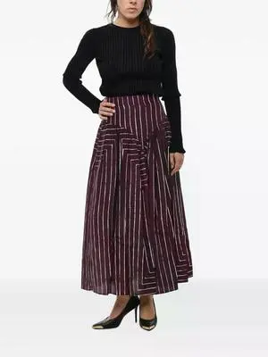 Stella McCartney Maxi Skirt With Sweetheart Stripe Detail