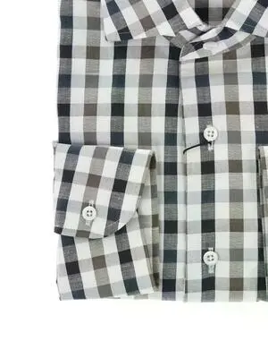 Corneliani Checked French-collar Shirt