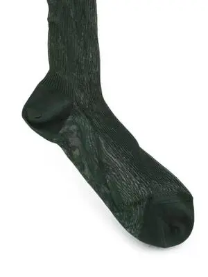 Dsquared2 Ribbed Contrast-trim Socks