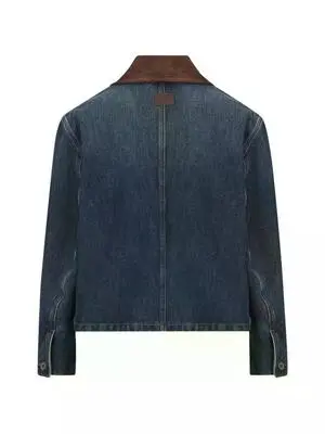 Loewe Short Parka In Denim