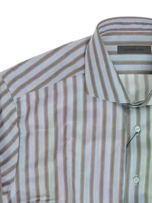 Corneliani Striped French-collar Shirt