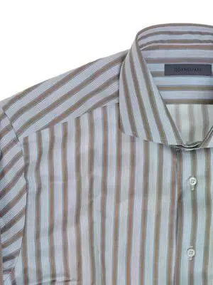 Corneliani Striped French-collar Shirt