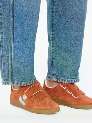 Isabel Marant Étoile Beth Calfskin Suede Low-top Sneakers