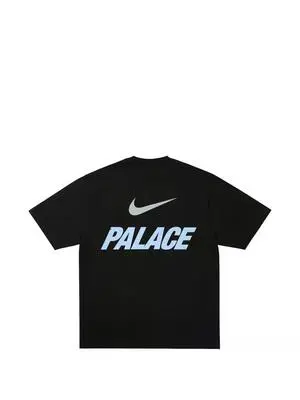 PALACE X Nike Swoosh Logo-print T-shirt - Black