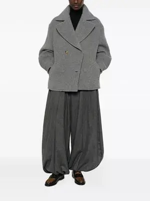 Moschino Double-breasted Heart-motif Wool Jacket