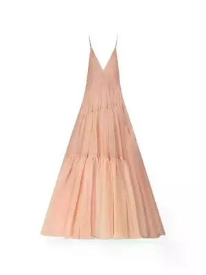 TEMILY Tiered Ruffled Maxi Dress - Pink