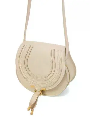 Chloé Marcie Small Saddle Bag - Neutrals
