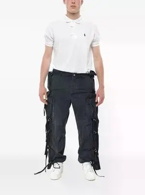MAGLIANO Ripstop Texture Straight-leg Trousers With Strap Detailing