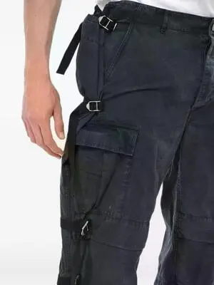 MAGLIANO Ripstop Texture Straight-leg Trousers With Strap Detailing