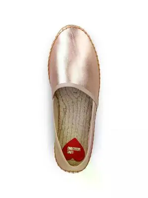 Moschino Metallic Logo-embossed Espadrilles