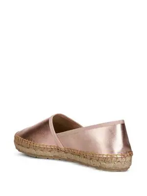 Moschino Metallic Logo-embossed Espadrilles