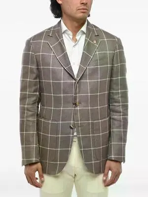 Corneliani Check-pattern Blazer - Brown