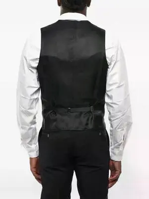 Corneliani Satin-lapel Virgin Wool Waistcoat