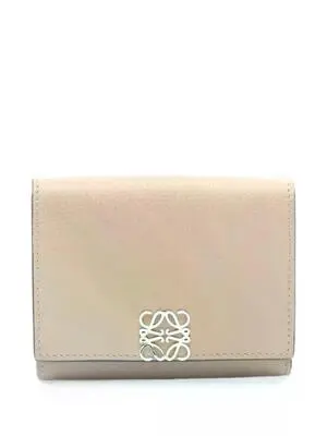 Loewe 2010s Anagram-plaque Trifold Wallet - Neutrals