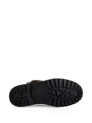 Andersson Bell Leopard Print Studded Loafers