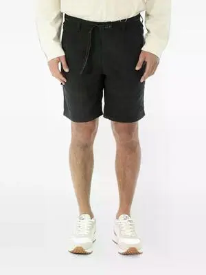 Woolrich Plaid-check Belted Shorts - Black