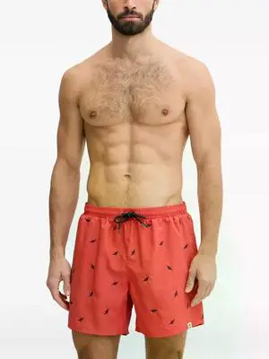 AERONAUTICA MILITARE Embroidered-logo Drawstring Swim Shorts