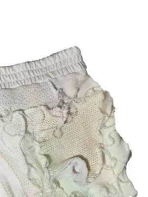 BORBALA Distressed Frayed Mini Shorts