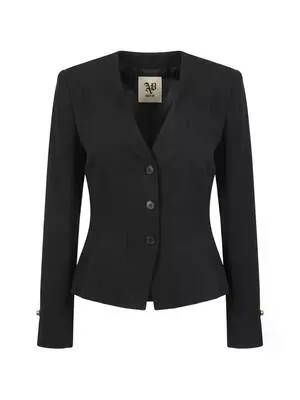 ANIYE BY Dafne Peplum Button-fastening Jacket - Black