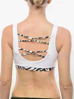 Karl Lagerfeld Logo-print Bikini Top
