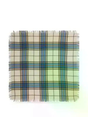 Eric Bompard Tartan-print Fringed Scarf