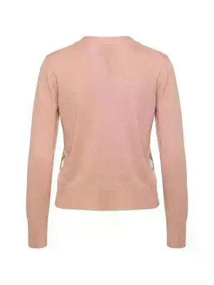 IN BED WITH YOU Geometric-print Panelled Cardigan - Pink