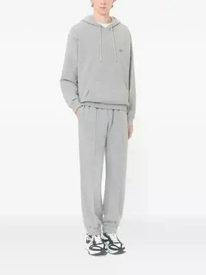 Valentino Garavani Cotton Jogging Trousers With Vlogo Embroidery - Grey