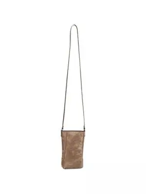 Brunello Cucinelli Suede Monili-embellished Cross Body Bag - Brown