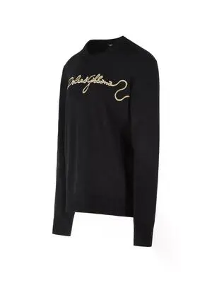 Dolce & Gabbana Logo-embroidered Knit Sweater