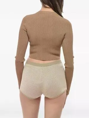 Max Mara Ribbed Fabric Crop Top Arcella