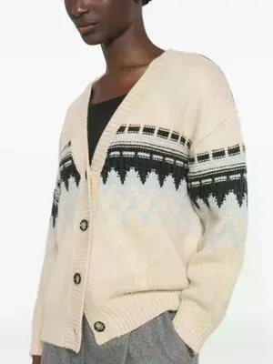 ALLUDE V-neck Cashmere Cardigan
