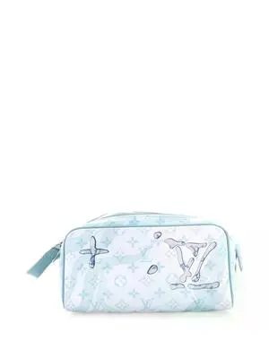 LOUIS VUITTON Dopp Kit Toiletry Limited Edition Aquagarden Monogram Canvas Pouch