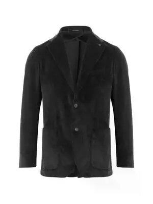 Tagliatore Single-breasted Corduroy Blazer - Black