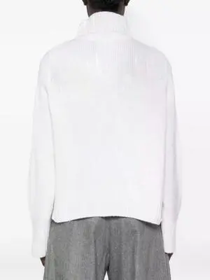 ALLUDE Ribbed Roll-neck Sweater
