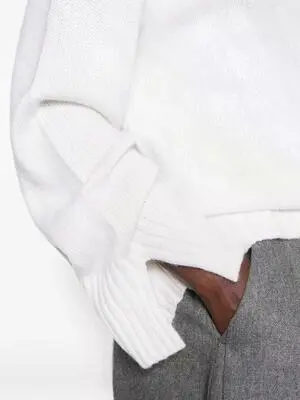 ALLUDE Ribbed Roll-neck Sweater