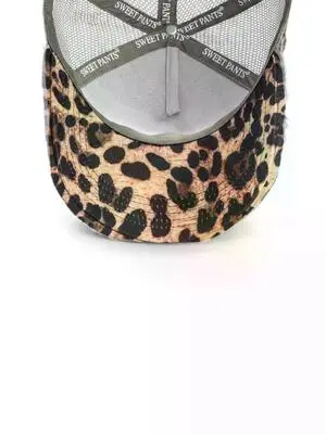 SWEET PANTS Leopard-print Mesh-panel Cap