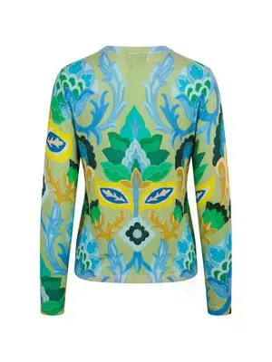 IN BED WITH YOU Floral Print Long Sleeve Sweater