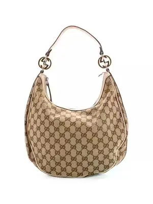 Gucci Twins Gg Canvas Medium Hobo Bag - Brown