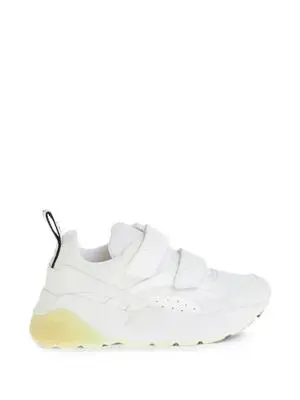 Stella McCartney Vegan Leather Sneakers With Touch-strap Closure And Chunky Sole - White