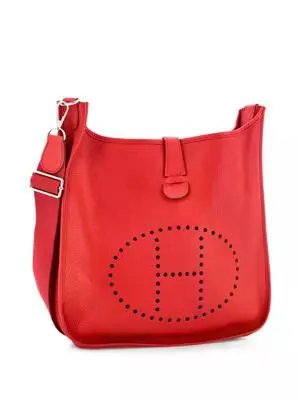 Hermès Evelyne Bag Gen Iii Clemence Gm Crossbody Bag - Red