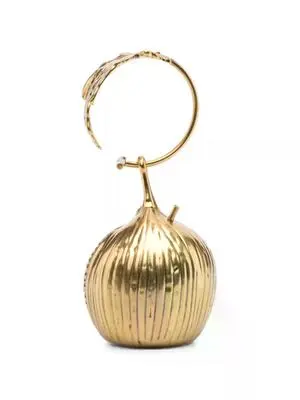 Cult Gaia Leaf-handle Pomegranate Mini Bag - Gold