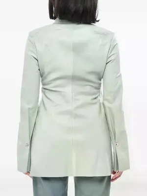 Off-White Long-sleeve Leather Shirt