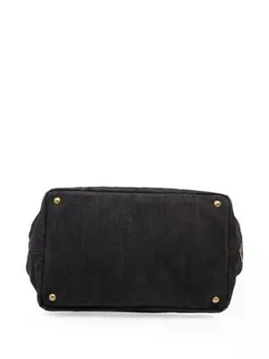 Prada 2020 Logo-print Tote Denim Bag
