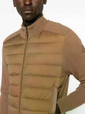 Moncler Quilted-panel Zip-up Cardigan