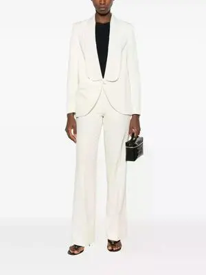 JE SUIS LE FLEUR Shawl Lapel Draped Detail Single-breasted Suit