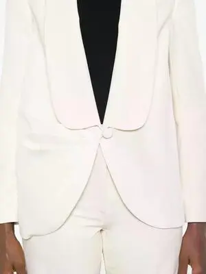 JE SUIS LE FLEUR Shawl Lapel Draped Detail Single-breasted Suit