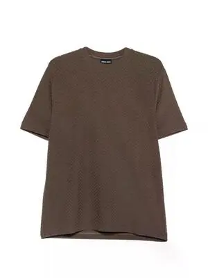 Giorgio Armani Chevron-knit T-shirt
